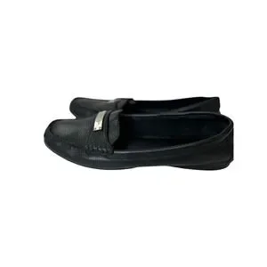 Coach | Shoes | Coach Fredrica Black Pebbled Leather Driving Loafers B ...